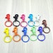 Colour Key Rings，colored Keychain，color Keyring，enamel Swivel Clasp ...