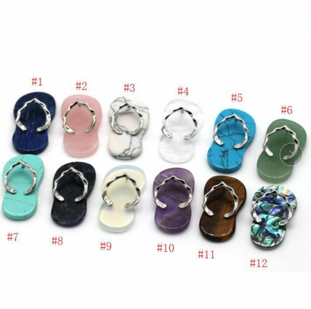 Natural Mix Crystal Slippers Shape Pendant，quartz Pendant,home ...