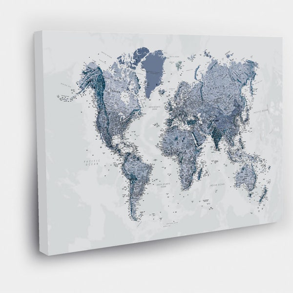 Push Pin Maps World - Etsy