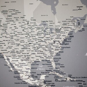 Personalized Travel Map Push Pin World Map Canvas World Map - Etsy