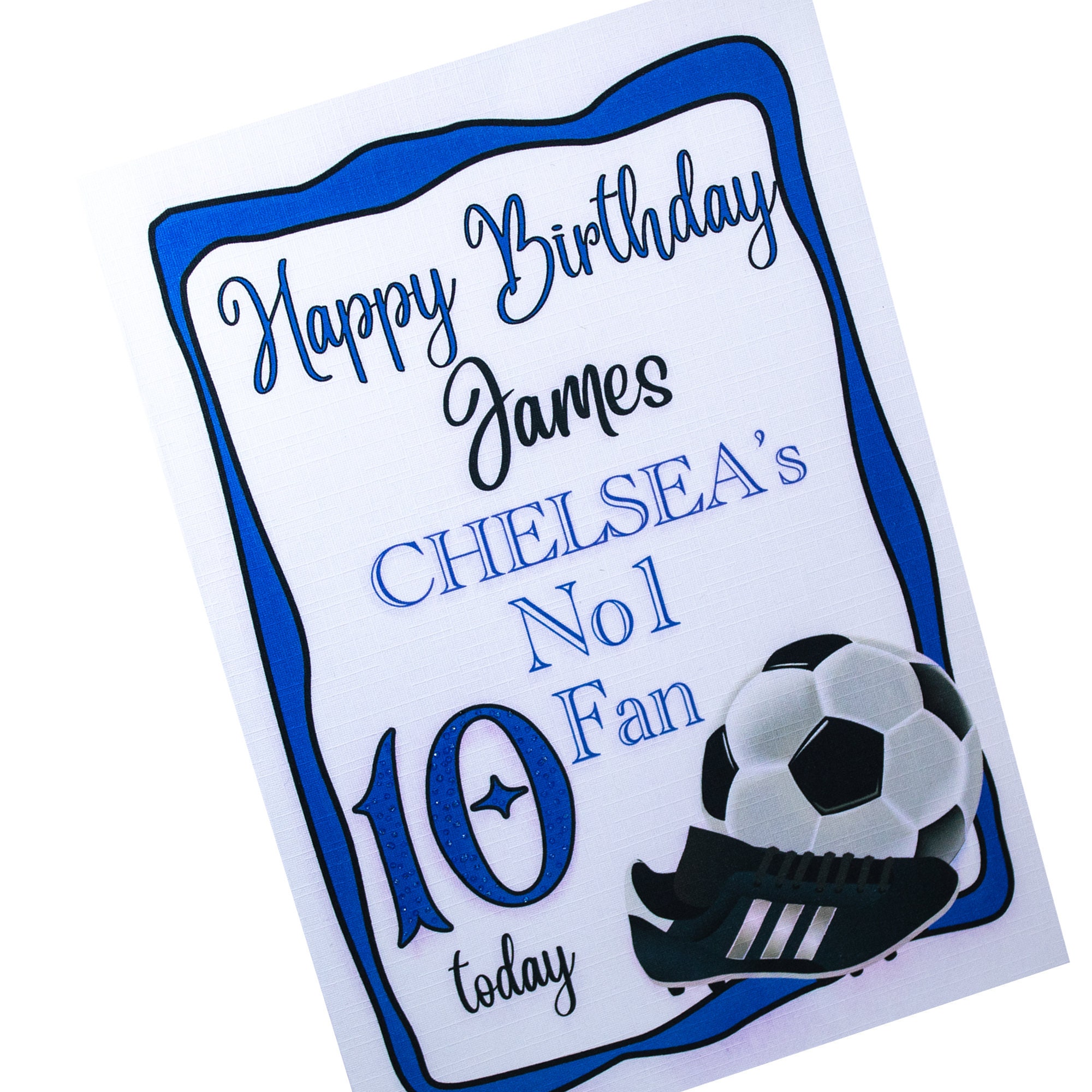 Personalised Football Team Birthday Card - Etsy UK