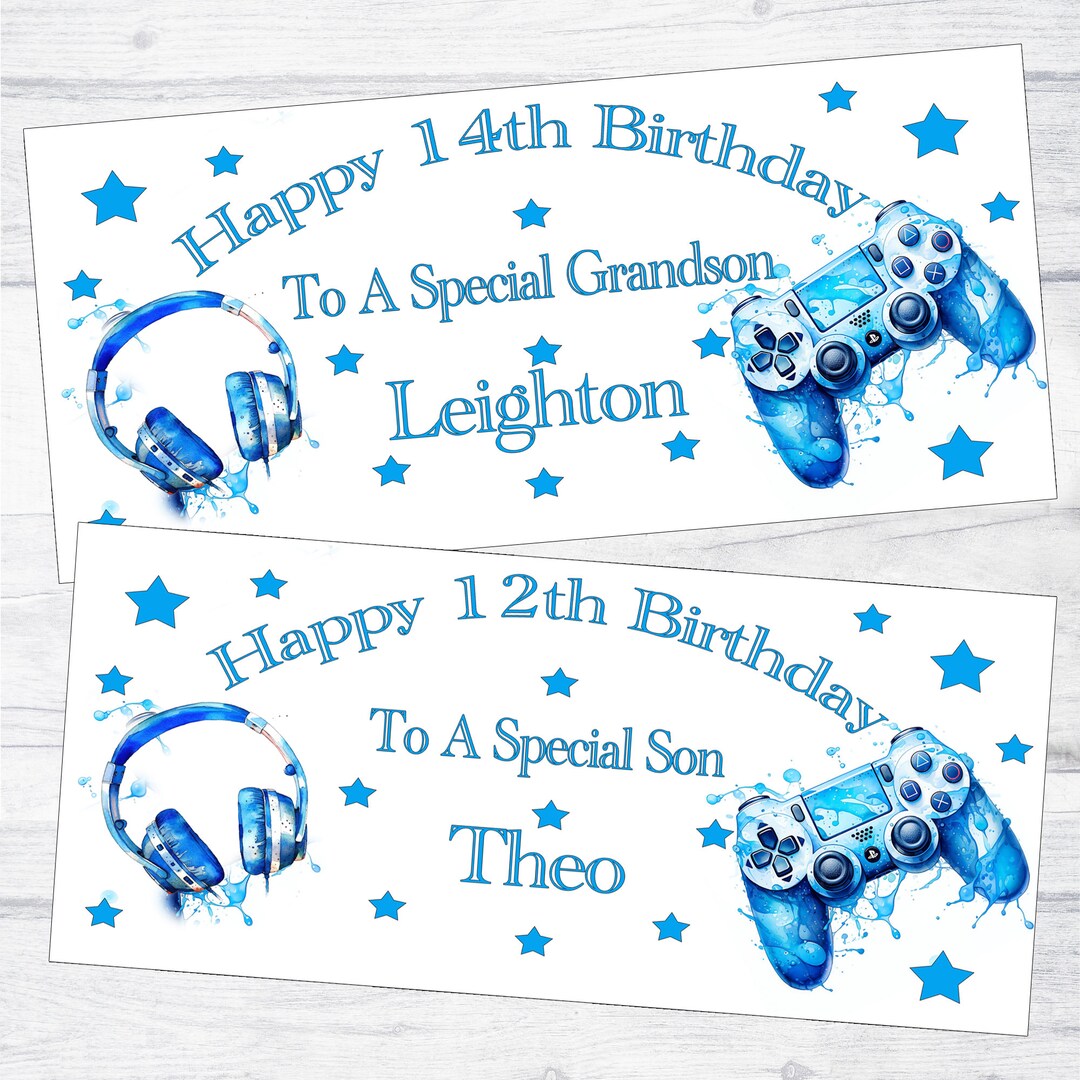 Personalised Birthday Money Wallet Card Gaming Personalised Gift Money ...