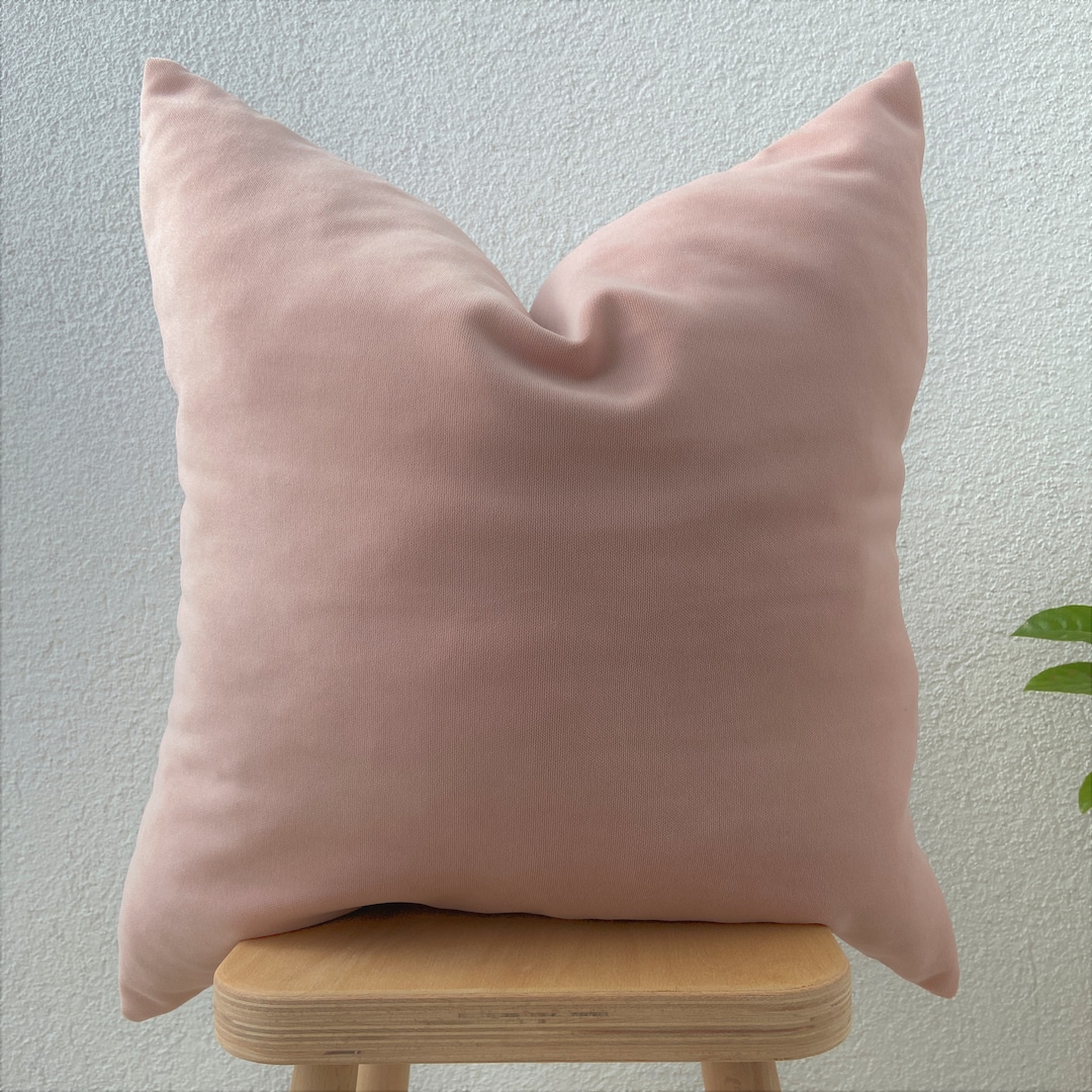 Blush Pink Velvet Pillow Cover: Soft Decorative Cushion - Etsy