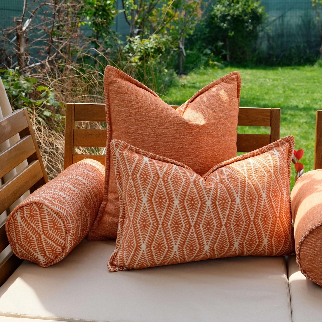 Outdoor Pillow Set, Patio Pillows, Outdoor Sofa Pillows, Durable and ...