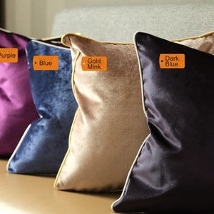 Velvet Pillow Fabric Color Chart, Color Chart Fabric Selector, Velvet ...