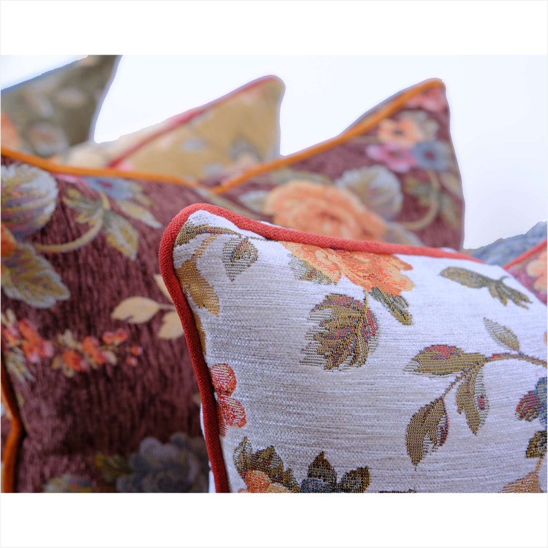 Vintage Design Ornate Floral Tapestry Throw Pillow Cover - Etsy