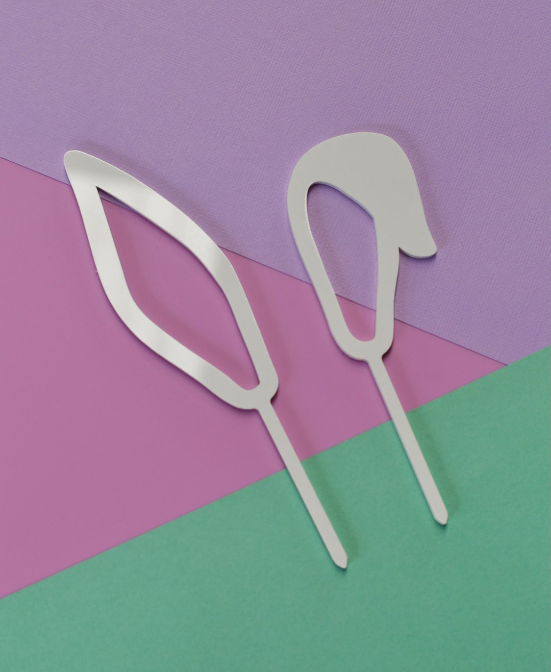 Bunny Ears Cake Topper White Acrylic Easter Topper - Etsy