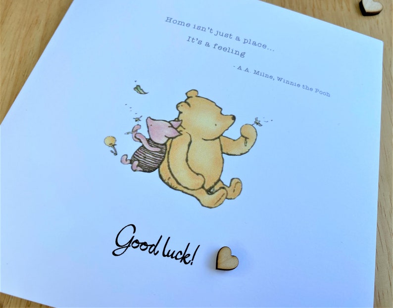 New Home / Moving Card Good Luck Card Sentiment Quote | Etsy