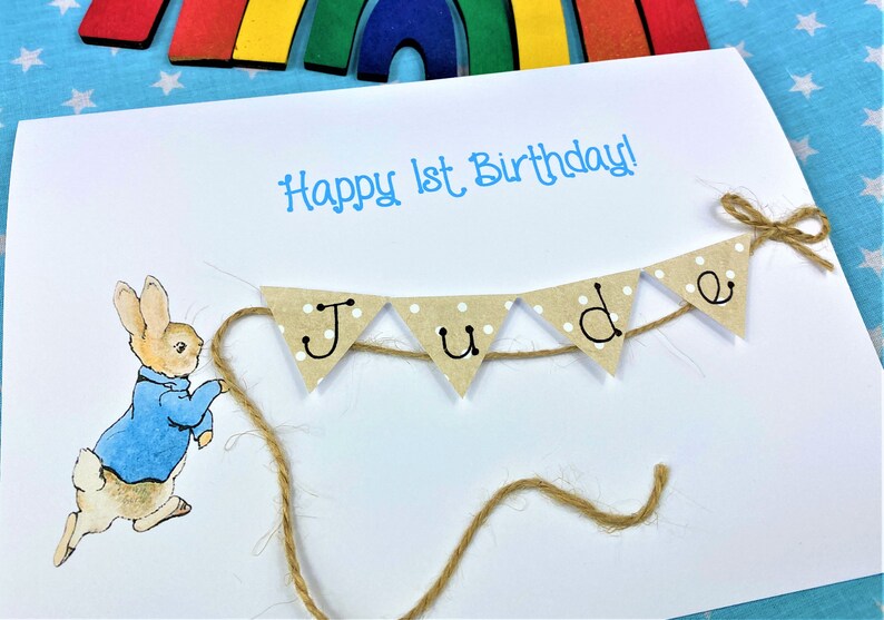 Personalised Handmade Birthday Card Boys Girls Peter | Etsy
