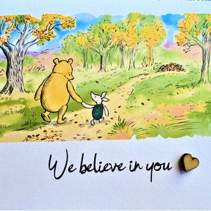 Good Luck / Believe in You / Sentiment Card / Graduation - on White ...