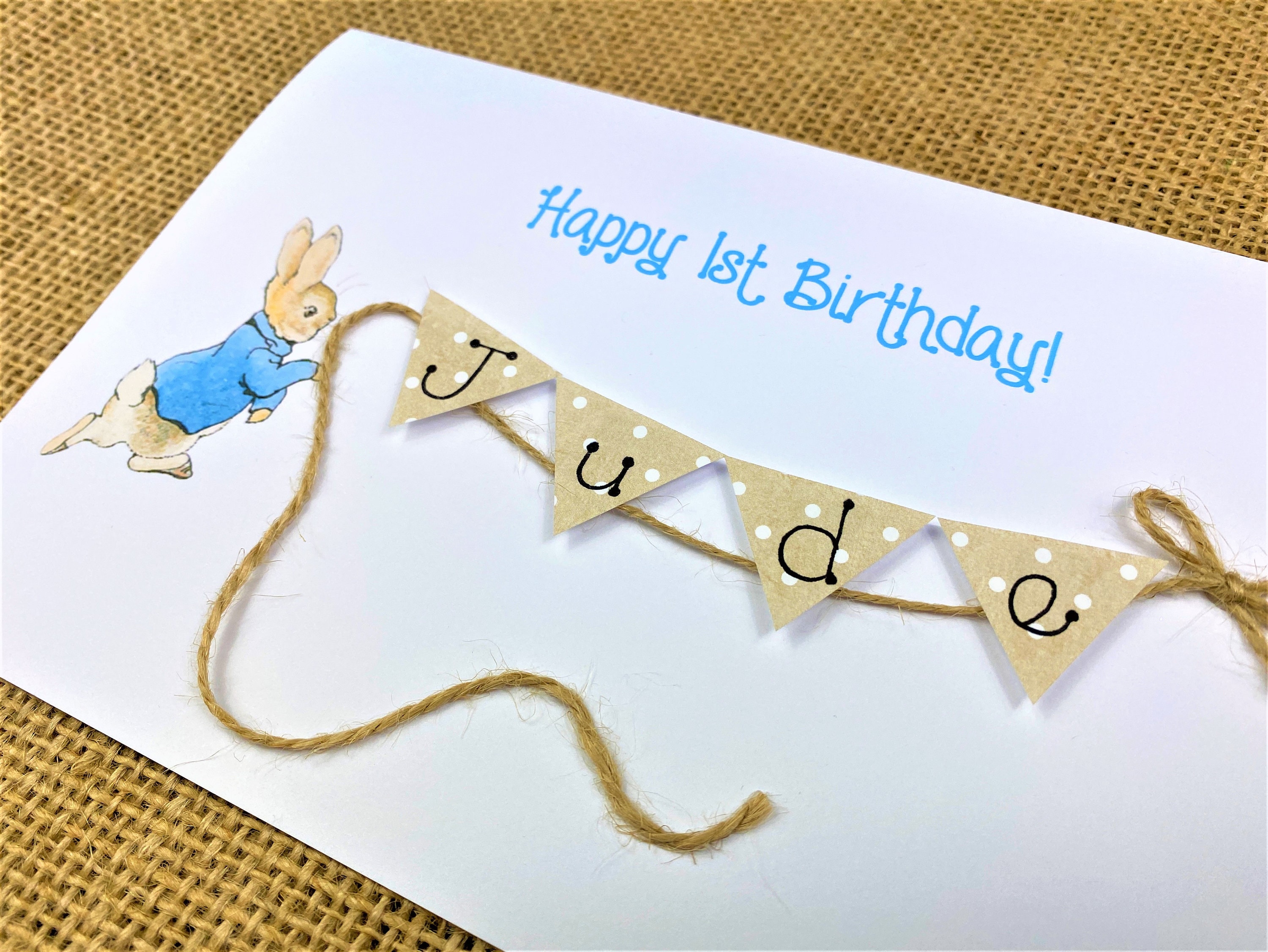 Personalised Handmade Birthday Card Boys Girls Peter | Etsy