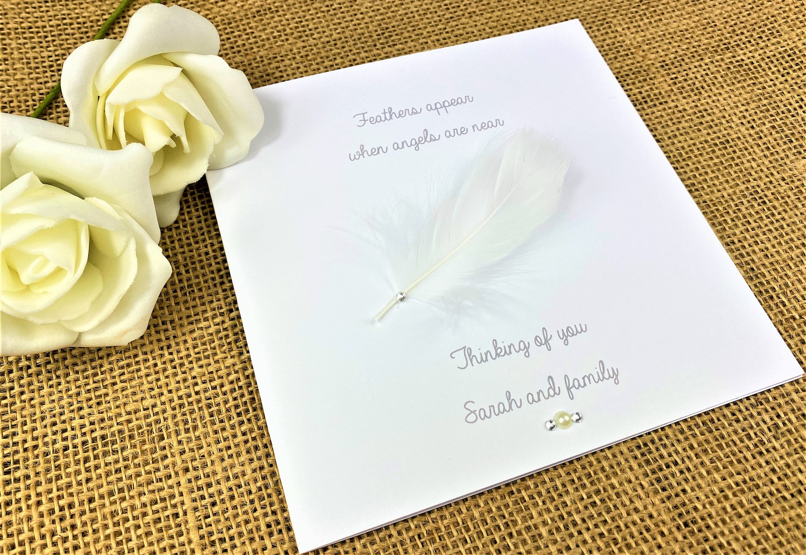 Handmade Bereavement Card Personalised Condolence - Etsy