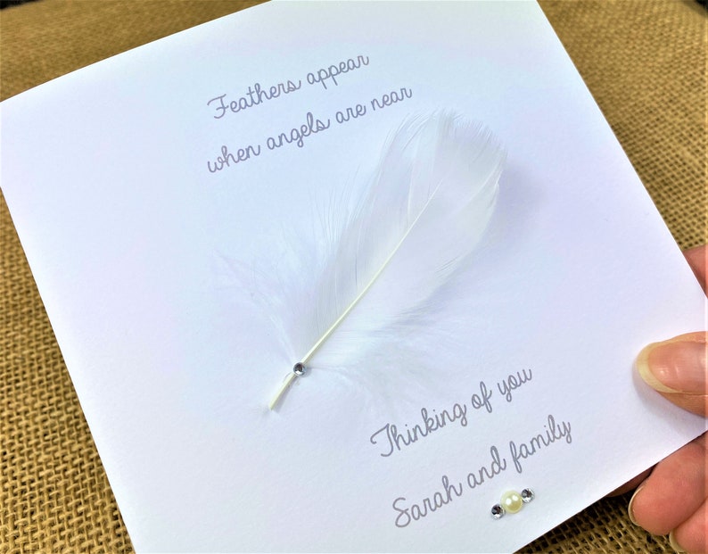Handmade Bereavement Card Personalised Condolence - Etsy