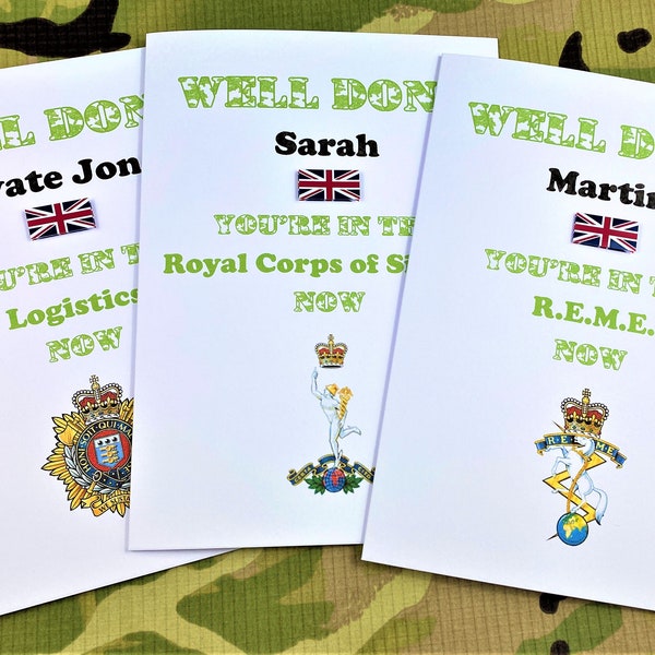 Military Basic Training Card - Etsy