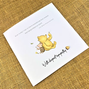 Handmade - Condolence - Sympathy - Sentiment - Bereavement - Winnie the ...