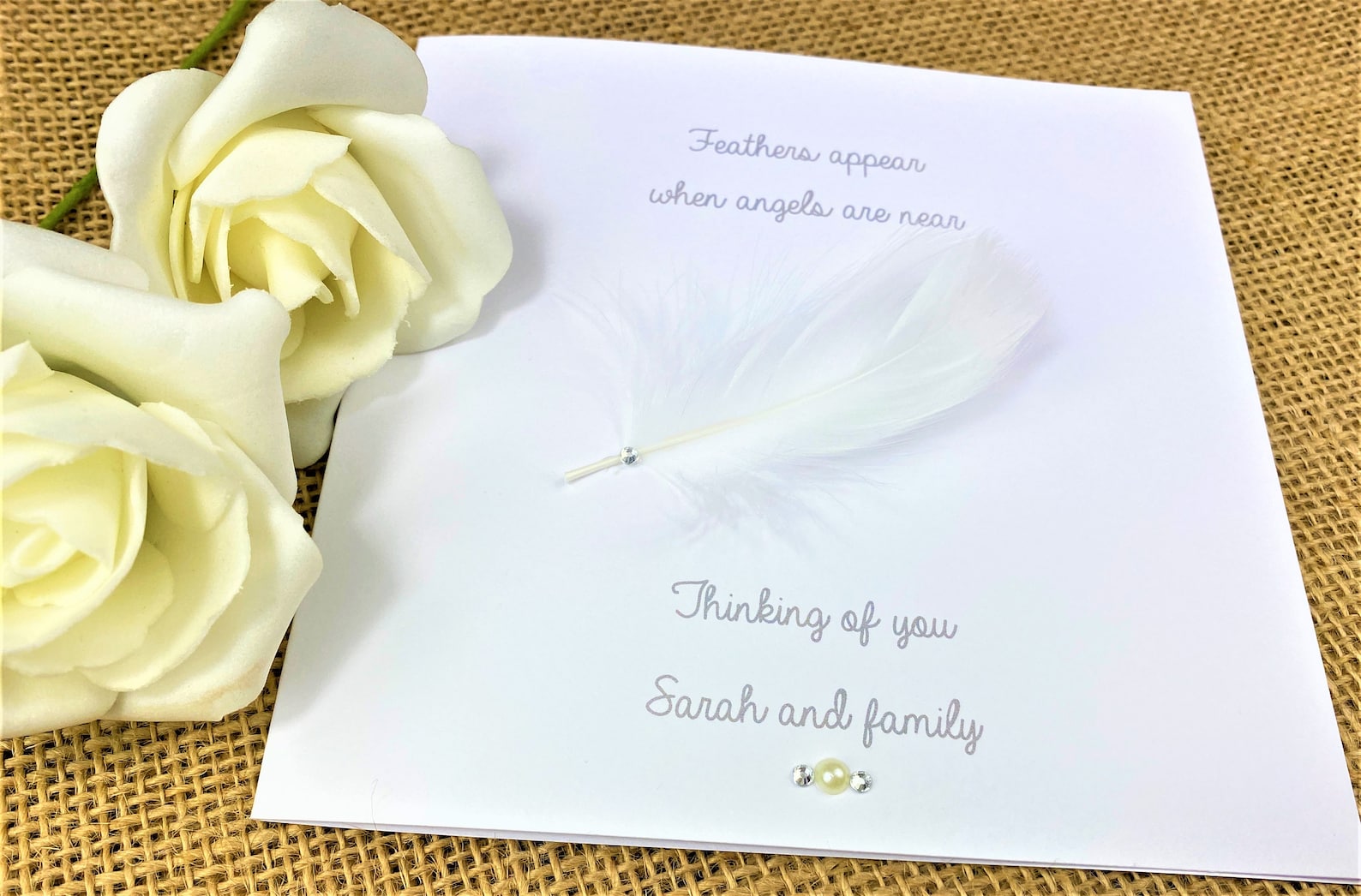 Handmade Bereavement Card Personalised Condolence - Etsy