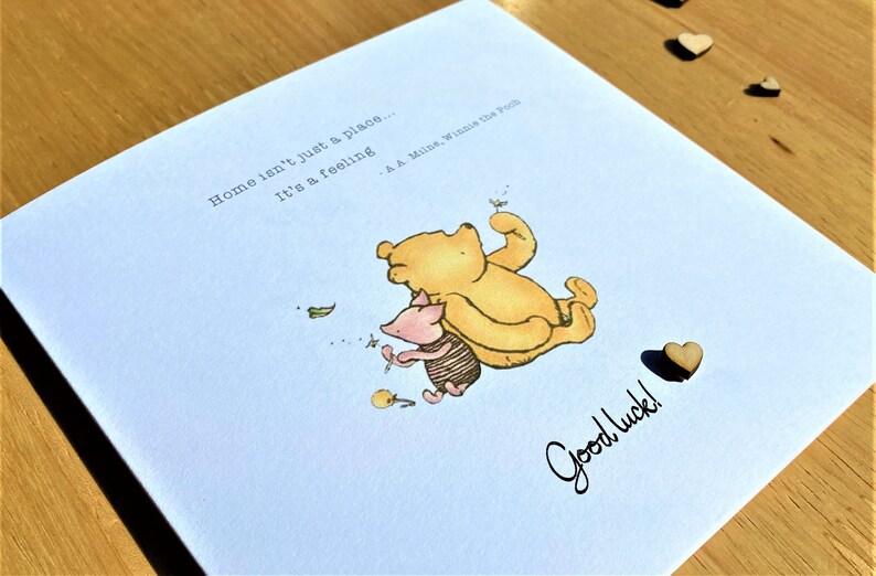 New Home / Moving Card Good Luck Card Sentiment Quote | Etsy