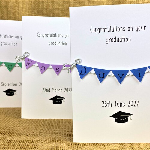 Handmade Graduation Card - Etsy