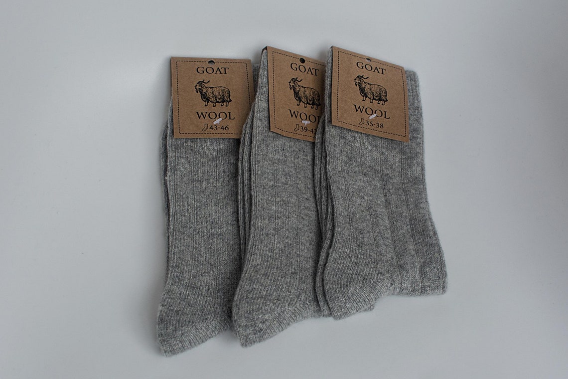 Natural Goat Socks Natural Wool Soft and Warm Cashmere | Etsy