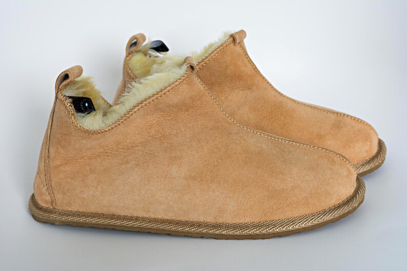 Men's Women's Genuine Sheepskin Slippers 100% Real Fur - Etsy