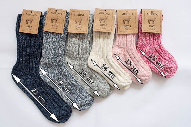 Kids Merino Socks, Natural Merino Wool, Baby Socks, Hand Made, Soft and ...