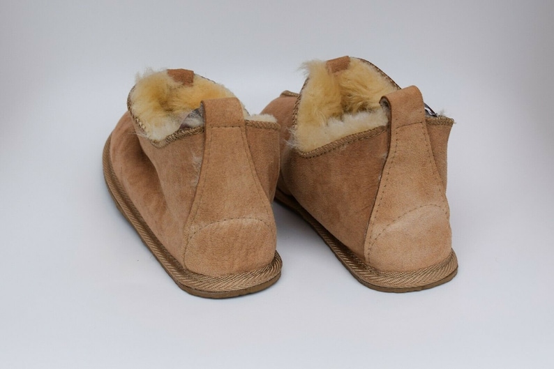 Men's Women's Genuine Sheepskin Slippers 100% Real Fur | Etsy