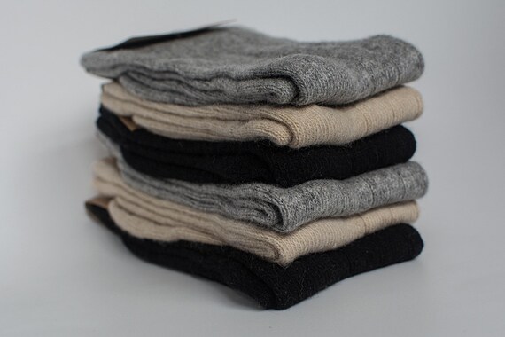 Natural Goat Socks Natural Wool Soft and Warm Cashmere | Etsy