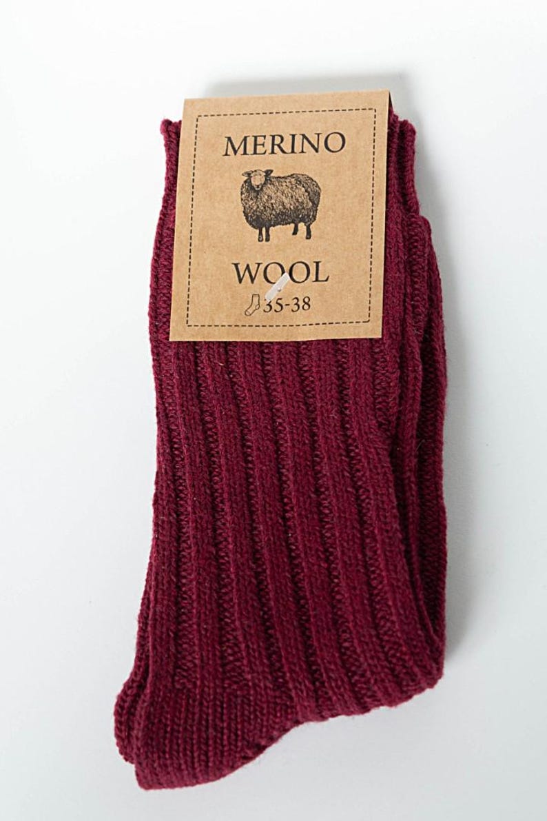Merino Socks, 100% Merino Wool, Soft and Warm, Unisex Sizes, Medium ...