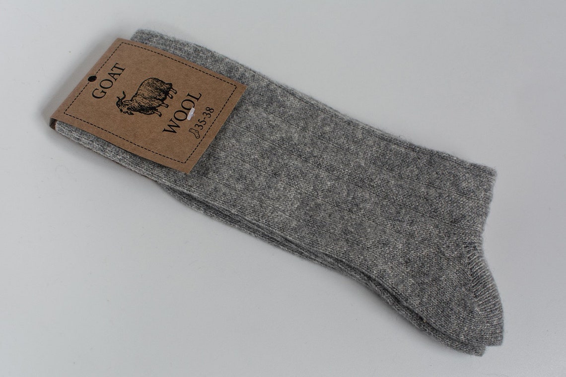 Natural Goat Socks Natural Wool Soft and Warm Cashmere | Etsy