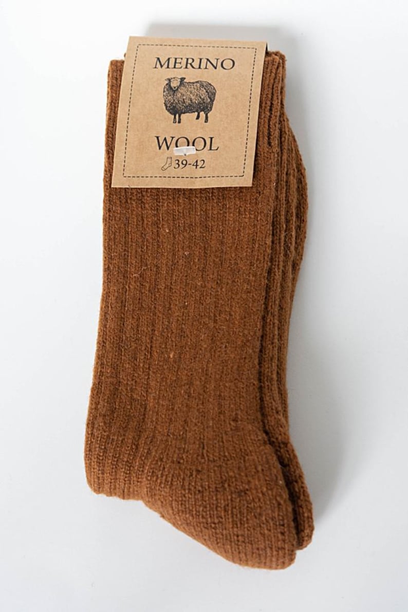 Merino Socks, 100% Merino Wool, Soft and Warm, Unisex Sizes, Medium ...