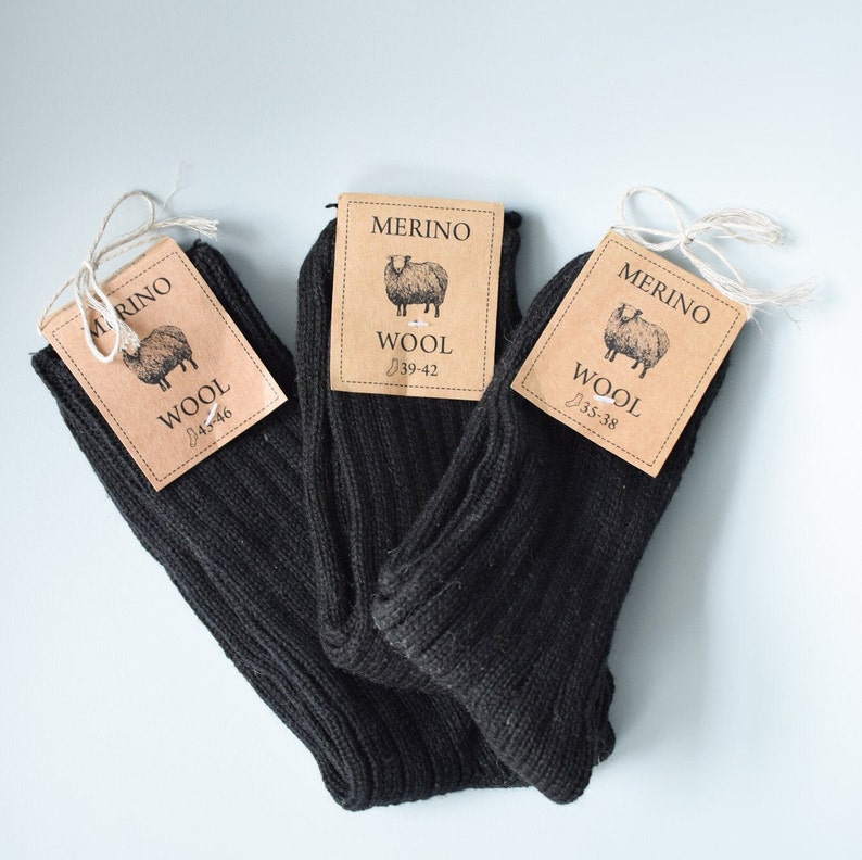 Merino Socks 100% Merino Wool Soft and Warm Unisex Sizes | Etsy