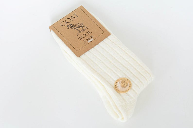 Natural Hand-made Socks With Cashmere, Wool, Soft and Warm, Women's ...