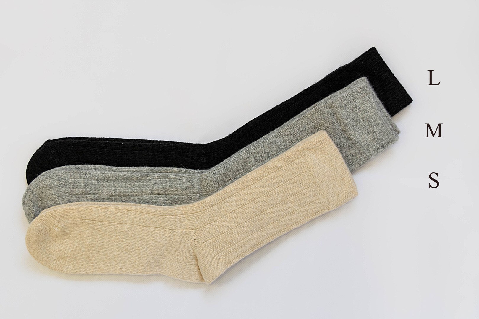 Natural Goat Socks, Natural Wool Soft and Warm, Cashmere Socks, Unisex ...