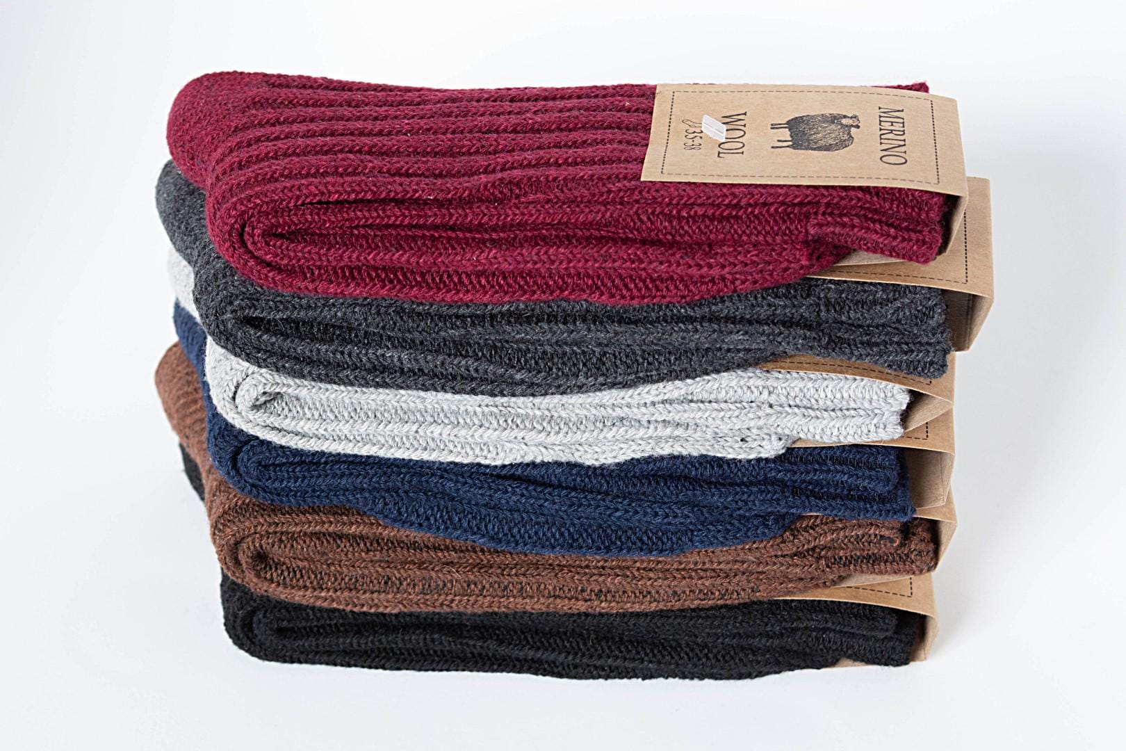 Merino Socks, 100% Merino Wool, Soft and Warm, Unisex Sizes, Medium ...