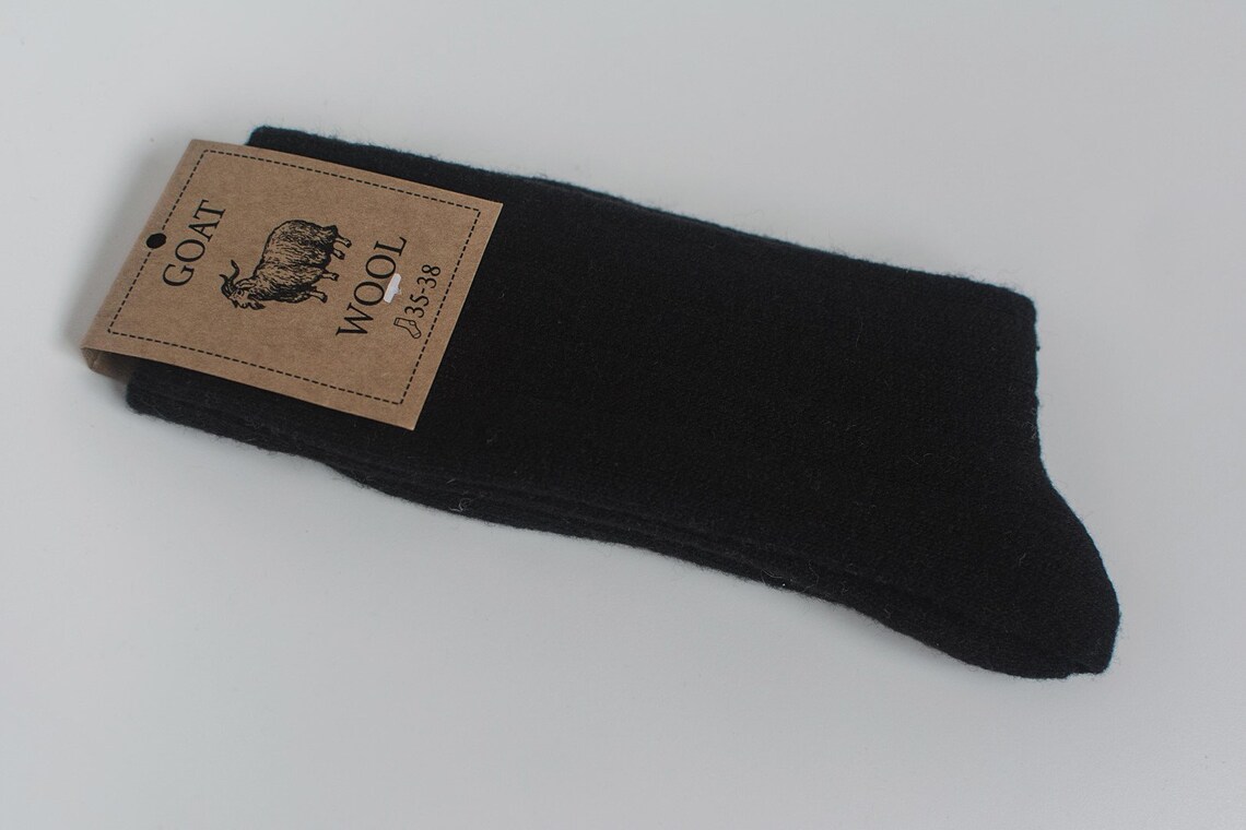 Natural Goat Socks Natural Wool Soft and Warm Cashmere | Etsy