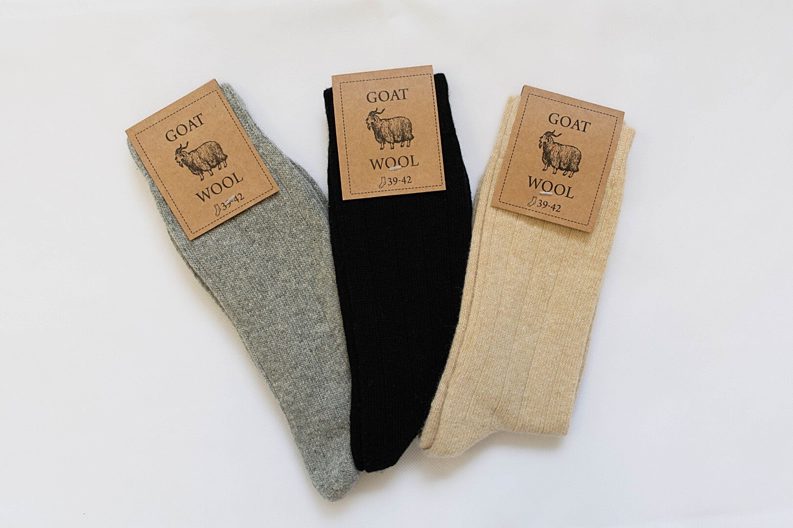 Natural Goat Socks Natural Wool Soft and Warm Cashmere - Etsy Canada