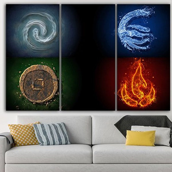 Earth Water Fire Air Art - Etsy