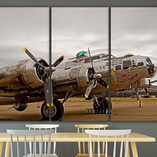 Panel Wall Art Aviation Print Aircraft Canvas Airplane Wall | Etsy
