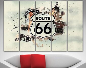 Route 66 Wall Art - Etsy