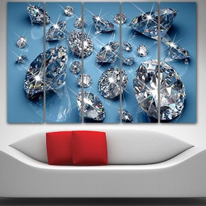 Diamond Canvas Wall Art Canvas Diamond Art Diamond Décor Diamond Poster ...