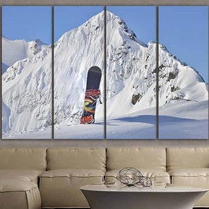 Snowboard Print Wall Art Canvas Sport Décor Snowboard Canvas - Etsy