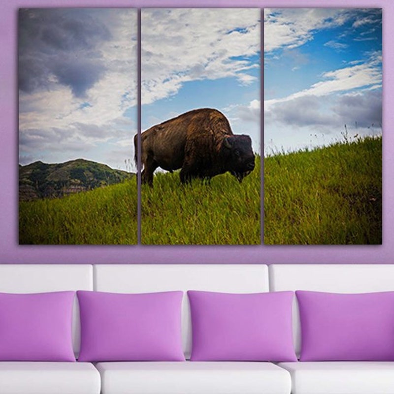 Bison Canvas - Etsy