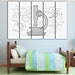 Microscope Canvas Science Wall Decor Biology Print Microscope Art Virus ...