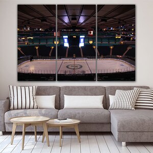 Ice Rink Panel Art Hockey Arena Hockey Canvas Rink Print Rink Art Sport ...