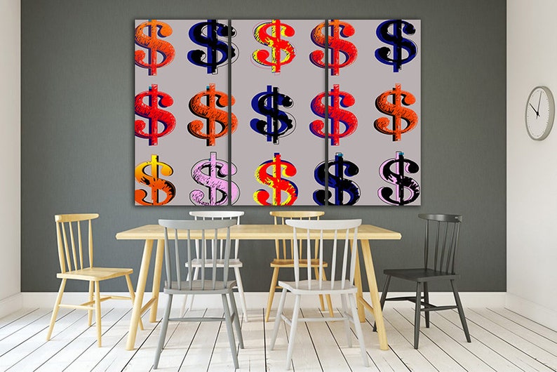 Dollar Canvas Money Wall Art Dollar Sign Symbol Wall Street - Etsy