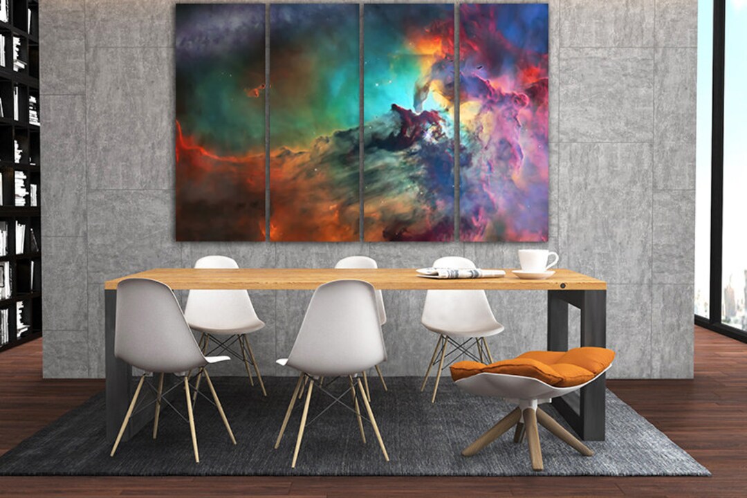 Picture From Hubble Telescope Print on Canvas Space Wall Print Cosmos ...