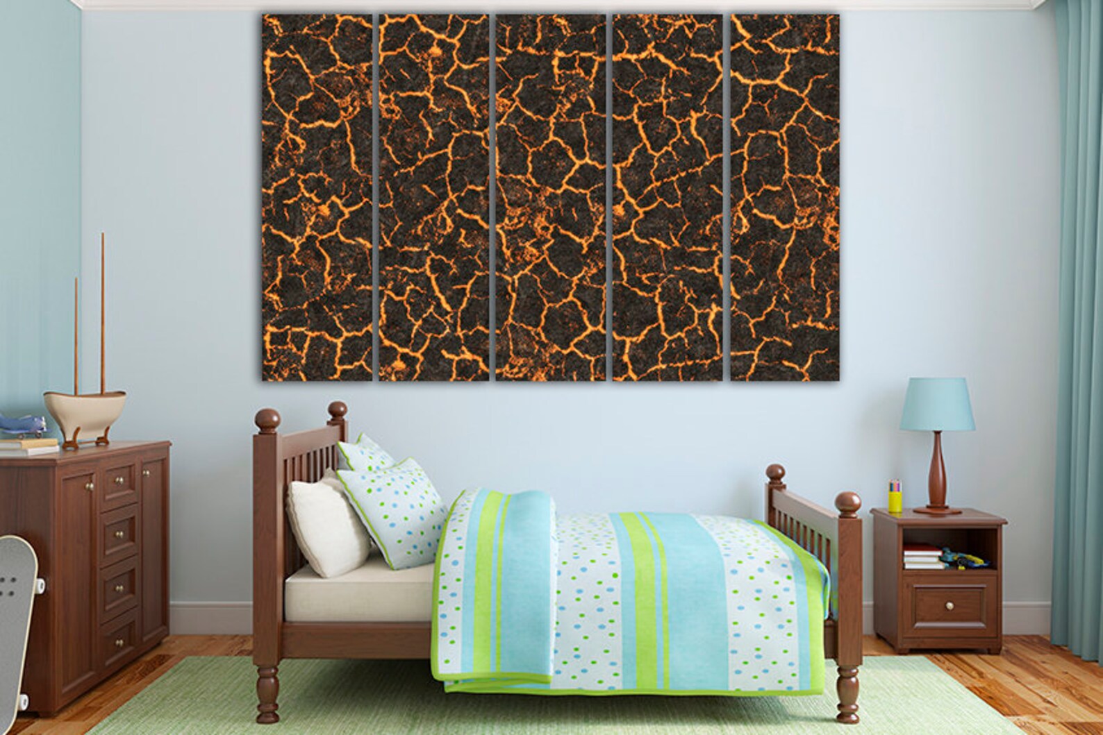 Lava Canvas Abstract Wall Art Lava Decor Abstraction Print - Etsy