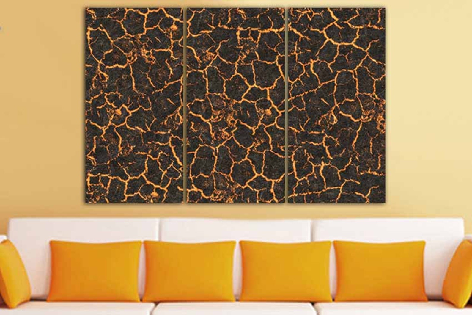 Lava Canvas Abstract Wall Art Lava Decor Abstraction Print - Etsy