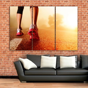 Running Canvas Set Sports Running Sports Decor Room Running Decor ...