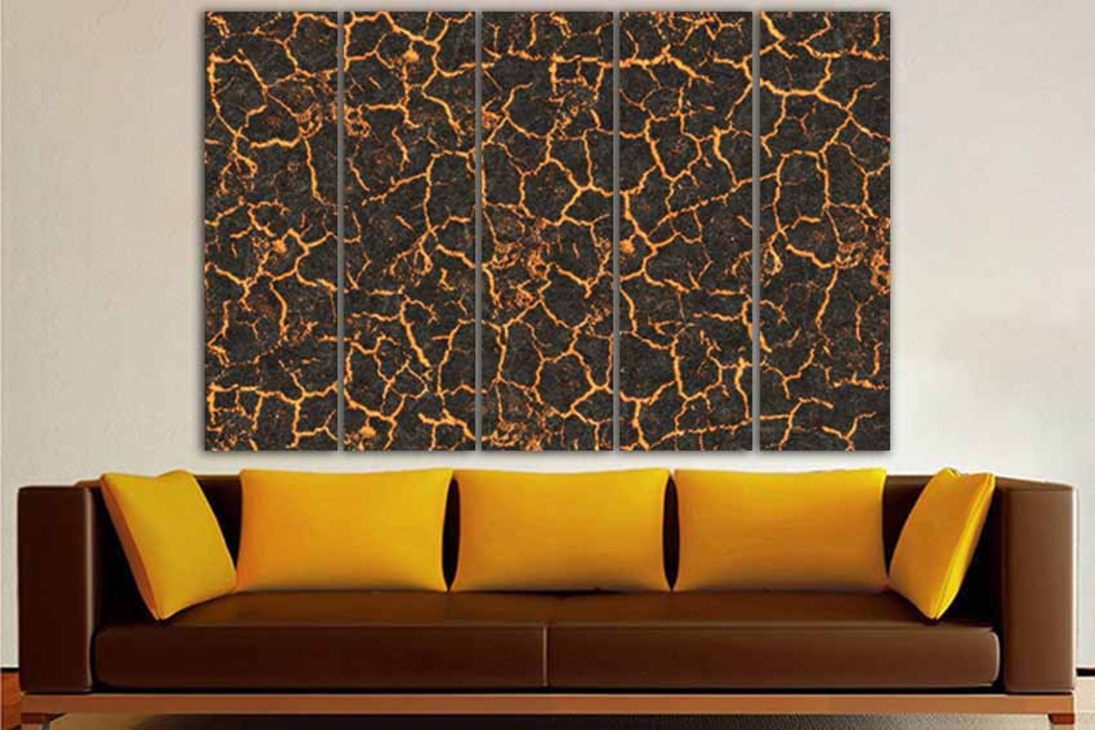 Lava Canvas Abstract Wall Art Lava Decor Abstraction Print - Etsy